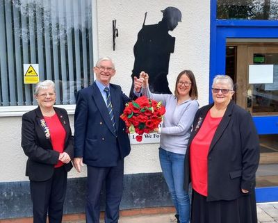Visit Knowle delivers hanging basket to Knowle British Legion | Greater Birmingham Chambers of ...