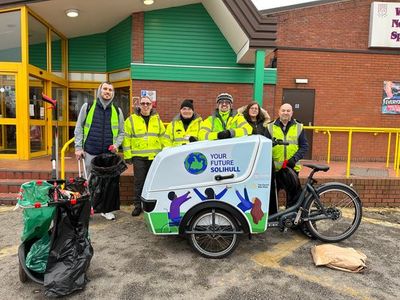 E-cargo bike does the heavy lifting at community litter pick | Greater Birmingham Chambers of ...